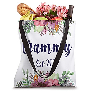 Grammy Est 2021 Flower Art Grammy Gift Mother Day Gift Women Tote Bag