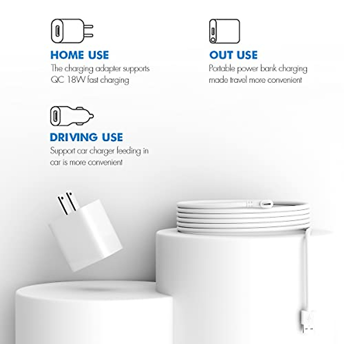 Portable Bottle Warmer, Baby Milk Heat Keeper with LED Display, USB Warmer Bottle for Car Travel, Bottles Warmers on The go (Blue)