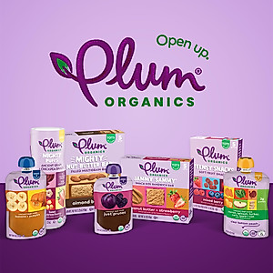 Plum Organics Stage 1 Organic Baby Food - Just Mangos, Just Prunes, and Just Peaches Variety Pack - 3.5 oz Pouch (Pack of 18)