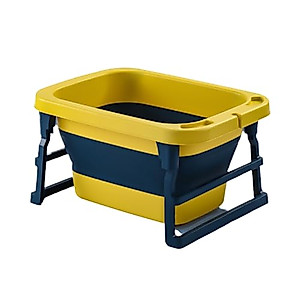 ZAJSSS multifunctional foldable pet bathtub with drainage holes,Pet shower basin,Foldable pet bathtub,portable pet bathtub for small pets and cats, Red