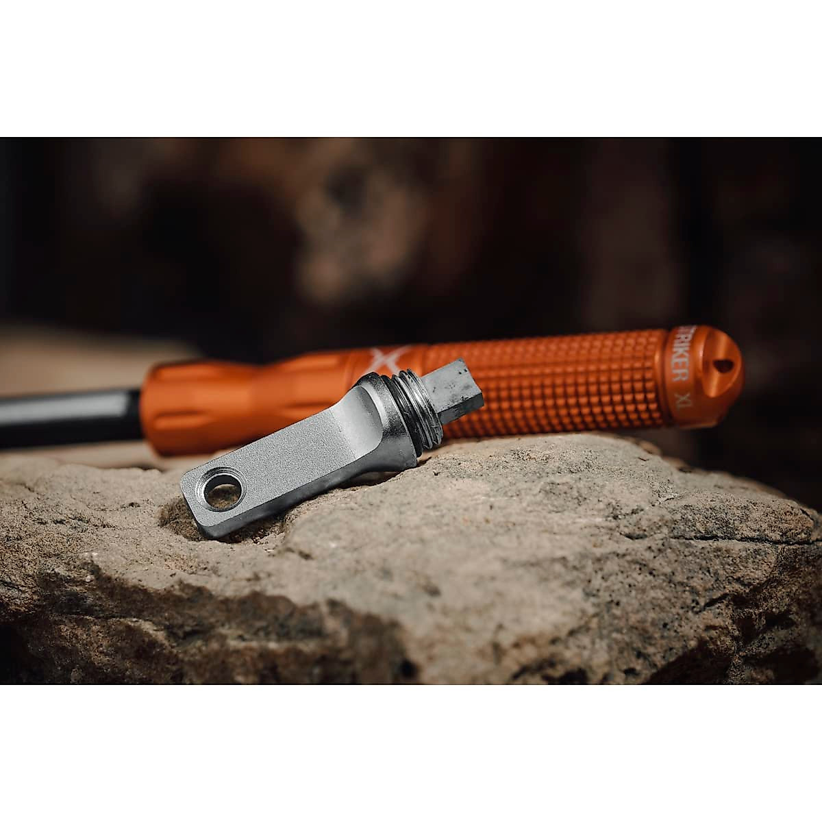 Exotac nanoSTRIKER XL Self Contained Ferrocerium Fire-Starter with Stainless Steel and Tungsten Carbide Striker, Waterproof 1/4 in. Ferro Rod Produces Up To 3,000 Fire-Starting Strikes