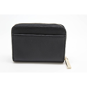 Kate Spade Darcy Small Zip Leather Credit Card Wallet Black