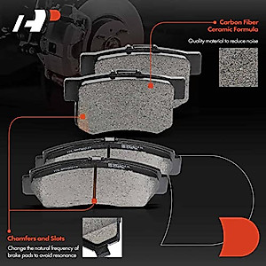 A-Premium Front and Rear Disc Brake Rotors and Pads Kit Compatible with Lexus TL 1999 2000 2001 2002 2003 12-PC Set