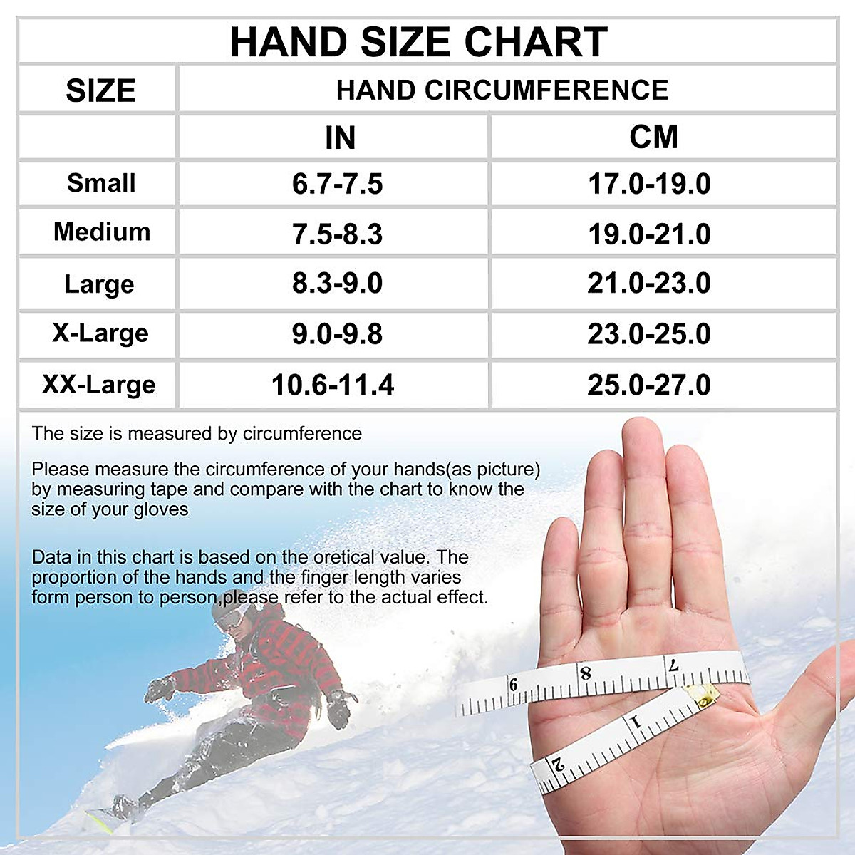 KINGSBOM -40℉ Winter Waterproof Thermal Gloves - 3M Thinsulate Windproof Touch Screen Warm Gloves - for Driving,Cycling,Running - for Women and Men - Black (X-Large)