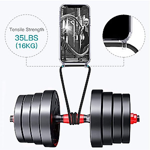 CAROKI Crossbody Case for iPhone 14 Pro, Crossbody Hard PC Phone Cover with Adjustable Nylon Neck Strap Clear Transparent Phone Case for iPhone 14 Pro-Black