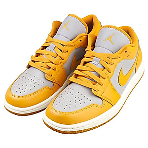 Nike Women's Air Jordan 1 Low UNC Basketball Shoe, Cement Grey/Chutney-sail, 7.5