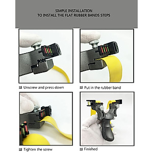 SQLWYLAT Professional Slingshots Set Laser Slingshot High Precision Flat Leather Slingshot with Laser Fast Bow Special for Outdoor Hunting Catapult (Gray)