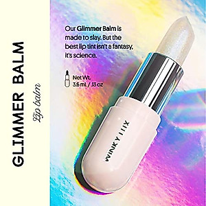 Winky Lux Glimmer Balm, pH Lip Balm, Color Changing Lipstick and Tinted Lip Balm, Vegan Lip Balm, Hydrating Lip Balm, Rose