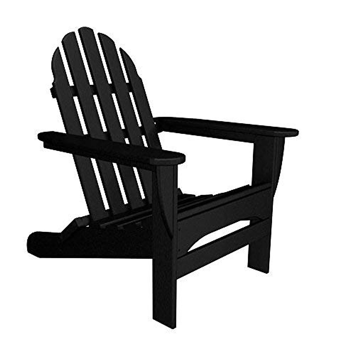 POLYWOOD AD5030BL Classic Folding Adirondack, Black