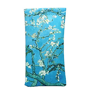 Outman PACK of 3 pcs Squeeze Top Sunglasses Pouch Eyeglass Cases Eyeglass Holder