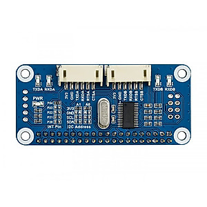 Coolwell for Raspberry Pi Serial HAT Provides 2-Ch UART and 8 GPIOs I2C Interface Expansion HAT for Raspberry Pi 4B+ 4B 3B+ 3B 2B+ Zero W WH