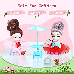 NOVSPER Doll House, Girl Toys Dollhouse with 2 Dolls, Pet Dog, Car,Light, Furnitures and Accessories, DIY Dollhouses Dreamhouse Kit Kids Toys Gift for Age 5 6 7 8+ Year Old(8 Rooms and 2 Balcony)