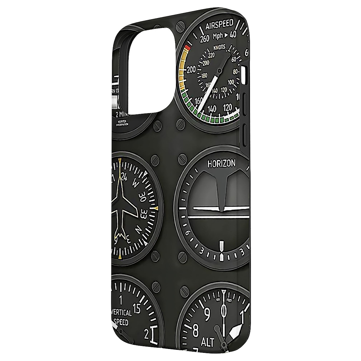 iPhone 15 Pro Max Vintage Airplane Instruments Aircraft Aviation Pilot Gifts Case
