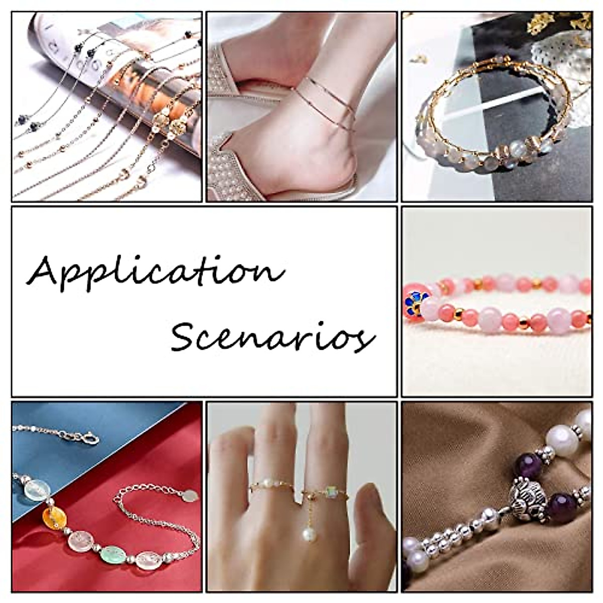 300pcs 4mm 14K Gold Plated Brass Beads Long-Lasting Round Smooth Spacer Beads Seamless Loose Ball Beads Gold Metal Beads for Summer Hawaii Stackable Necklace, Bracelet, Earring Making (Color : Gold,