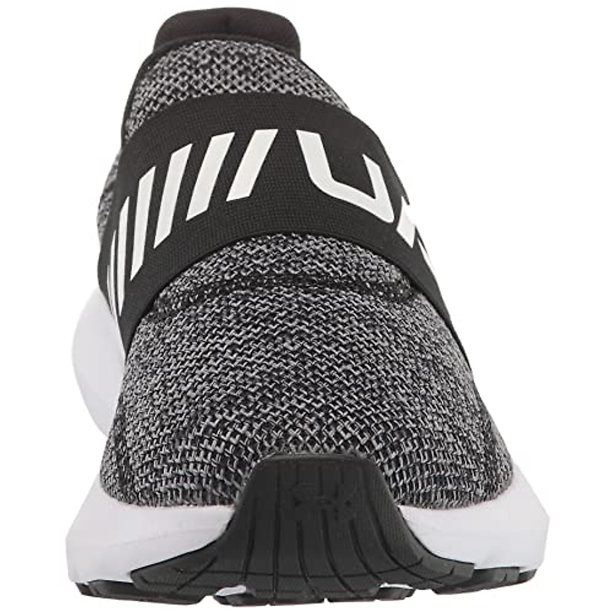 Under Armour Men's Surge 3 Slip On Running Shoe, (001) Black/Black/White, 11