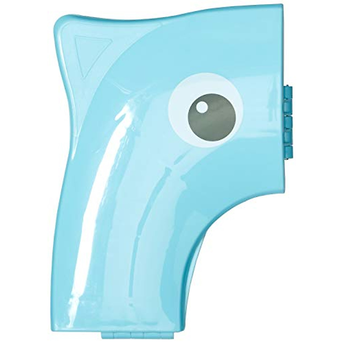 Travel AID Folding Portable Potty Training Toilet Seat Cover Liner, Portable Reusable with Non-Slip Silicone Pads and Carry Bag, for Babies, Toddlers, Kids, Owl Shape (Blue)