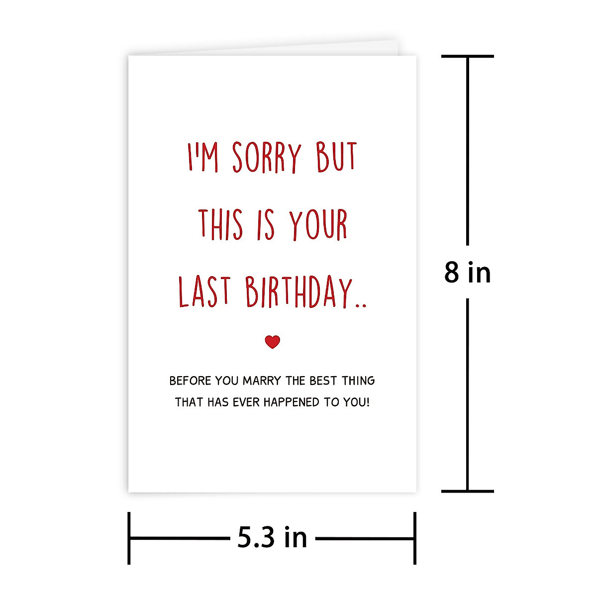 Leinessy Funny Fiancé Birthday Card, Rude Happy Birthday Card, Humor Bday Card for Husband to Be, Fiance Birthday Gift