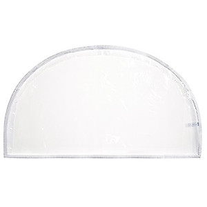 Clear Vinyl Shoulder Covers Closet Suit Protects Storage Home Decor Set of 12, 12"H x 22"W x 2"D