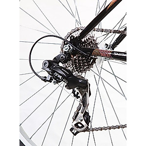 TITAN Trail 21-speed Suspension Women's Mountain Bike, 17-Inch Frame, Black and Teal