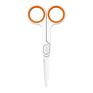 Slice 10544 Ceramic Scissors, Never Rusts, Finger Friendly, Food Grade, BPA,1 Pack, Rounded Tip