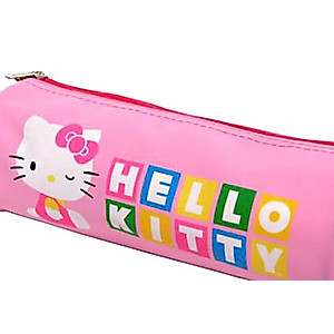 Bandal & Neoul KITTY's Pretty in Pink Pouch - Multifunctional Case as Pencil Caddy and Makeup Pouch