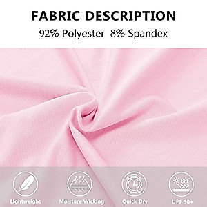 KEFITEVD Womens Sun Shirts Long Sleeve SPF 50+ Sun Protection Jacket UV Protection Hiking Jackets Hooded Long Sleeve Cooling Shirt with Pockets Light Pink