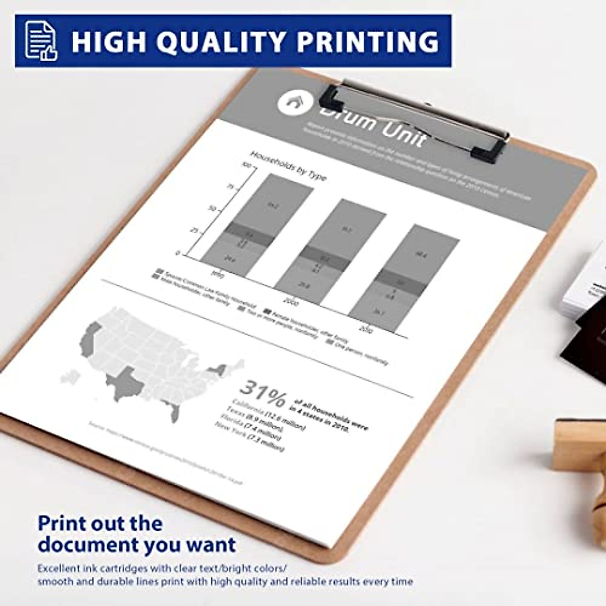 MANDBOY DR730 Drum Unit Replacement for Brother DR-730 Compatible DCP-L2550DW MFC-L2710DW MFC-L2750DW MFC-L2750DWXL HL-L2350DW HL-L2370DW/DWXL Printer BK 1 Pack(Toner Not Include)