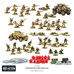 Warlord Games A Gentleman's War - Bolt Action Starter Set a WW2 Tabletop Strategy Battle Game for 2 or More Players