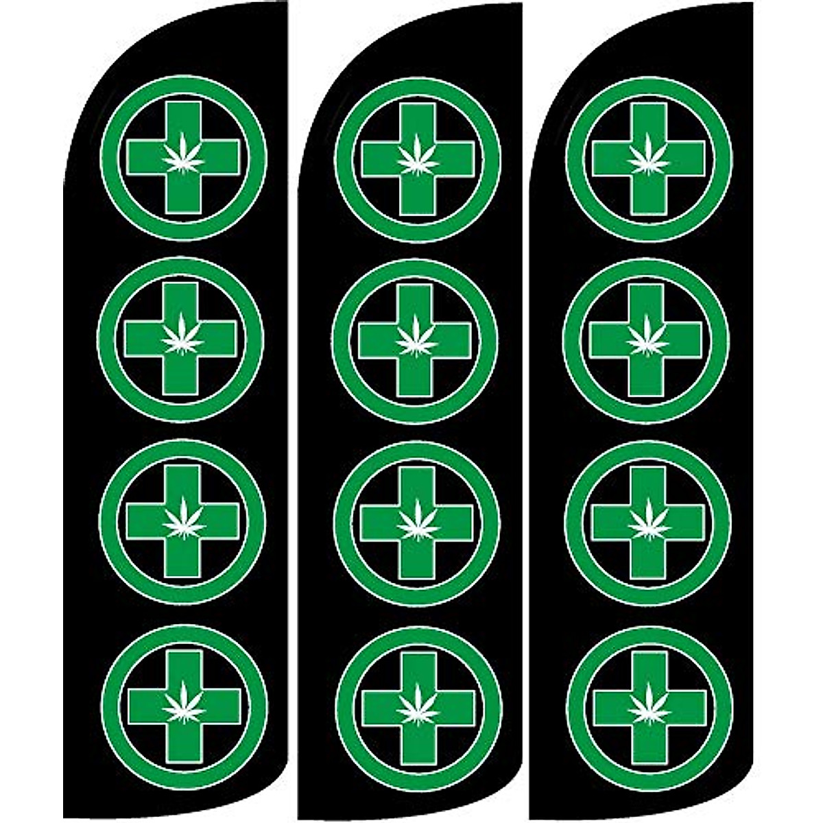 Dispensary King Windless Flag- Pack of 3(Hardware Not Included)