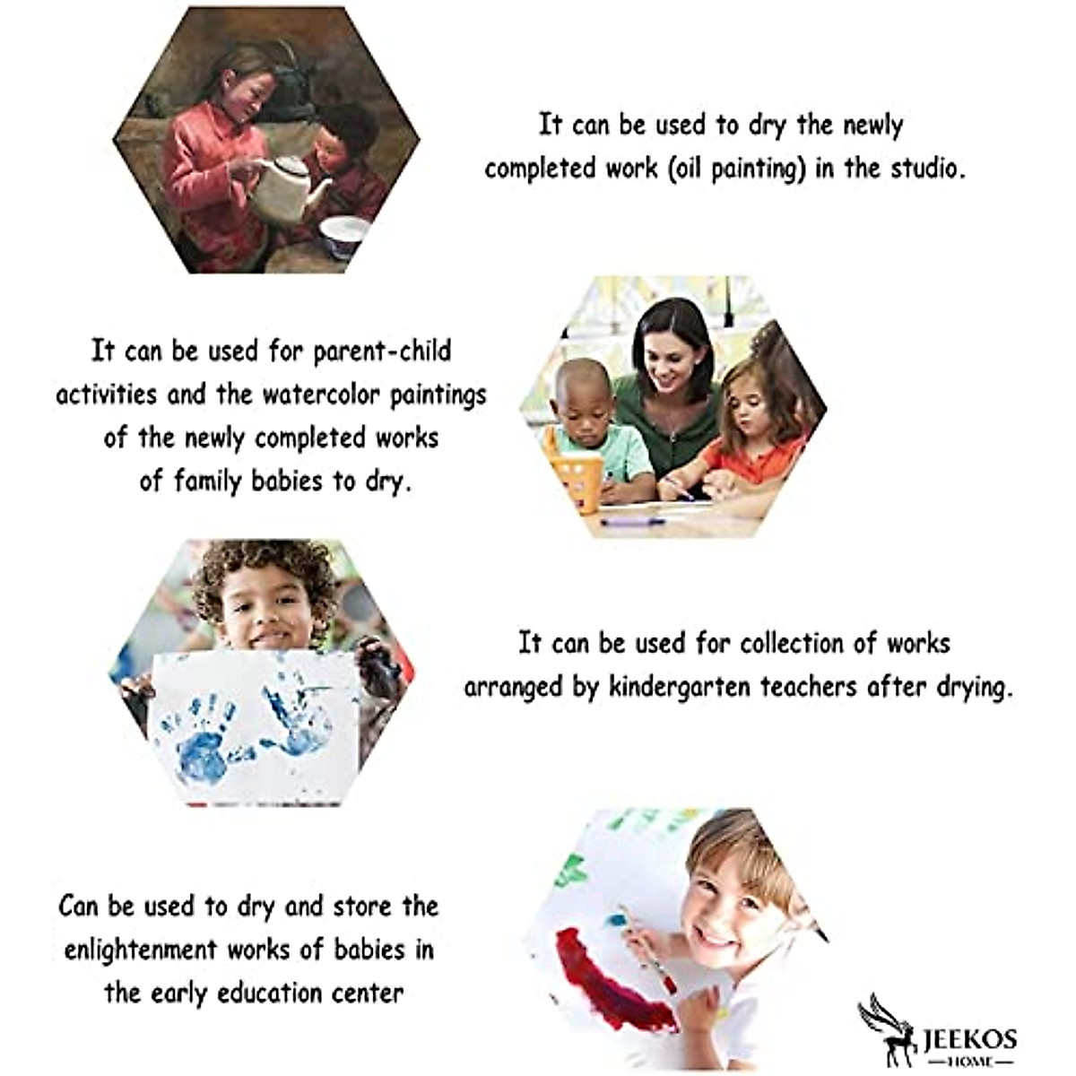 NEOCHY Drying Racks,Powder Coating Finish, Art Shelf Storage Rack on Wheels, Ideal for Education Schools and Art Clubs/25 Floors