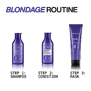 REDKEN Extend Blondage Color Depositing Purple Shampoo and Conditioner |Toner For Blonde Hair | Neutralizes Brass & Moisturizes Hair | With Pure Violet Pigments