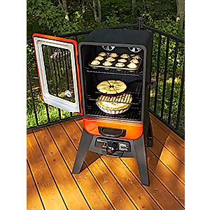 PIT BOSS 77435 Vertical Lp Gas Smoker, Red