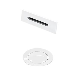 Wyndham Collection WCOBTTRIMUNISQSW Bathtub Trim Kit, Shiny White