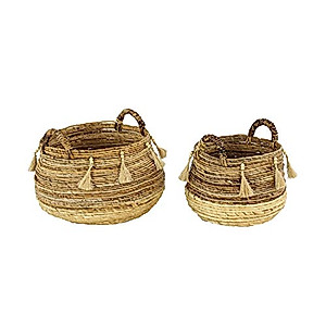 Deco 79 Storage Baskets, Medium, Brown