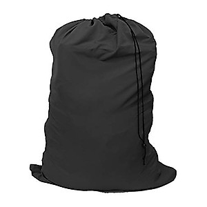 YETHAN Extra Large Laundry Bag, Black Bags with Drawstring Closure, 30"x40", for college, dorm and apartment dwellers.