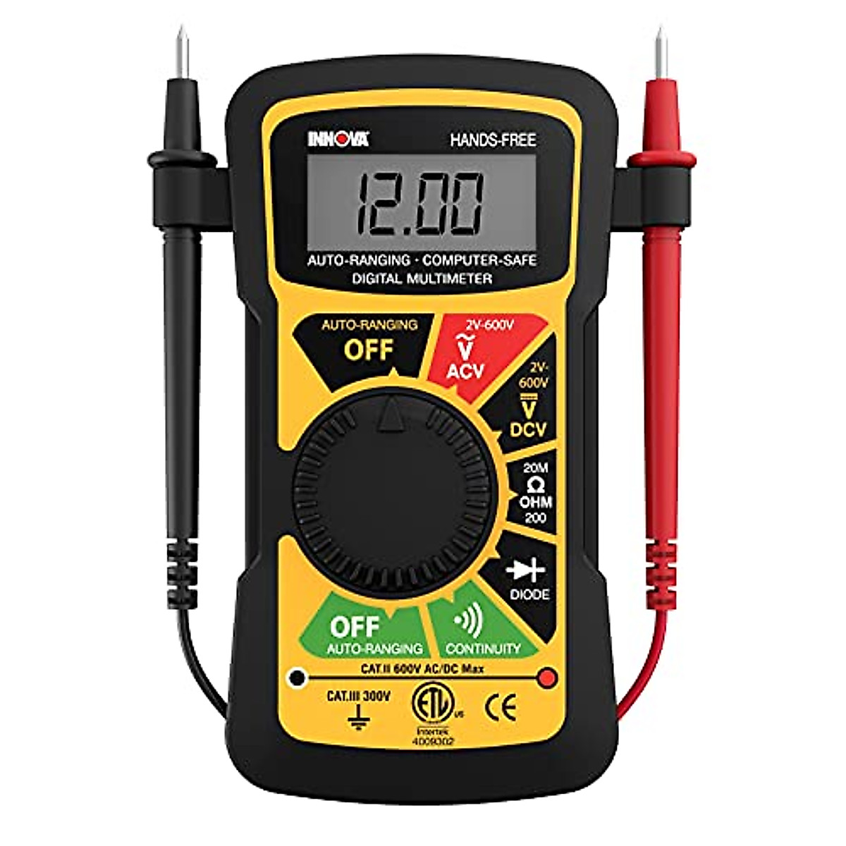Innova 3300 Hands-Free Digital Multimeter Black