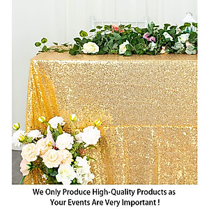 ShiDianYi Gold-50inx72in Rectangular Sequin Tablecloth Popular Bridal Dress Table Cloth,Fashion Tablecloth Overlay