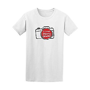 I Love Photography Camera Icon Tee - Image by Shutterstock