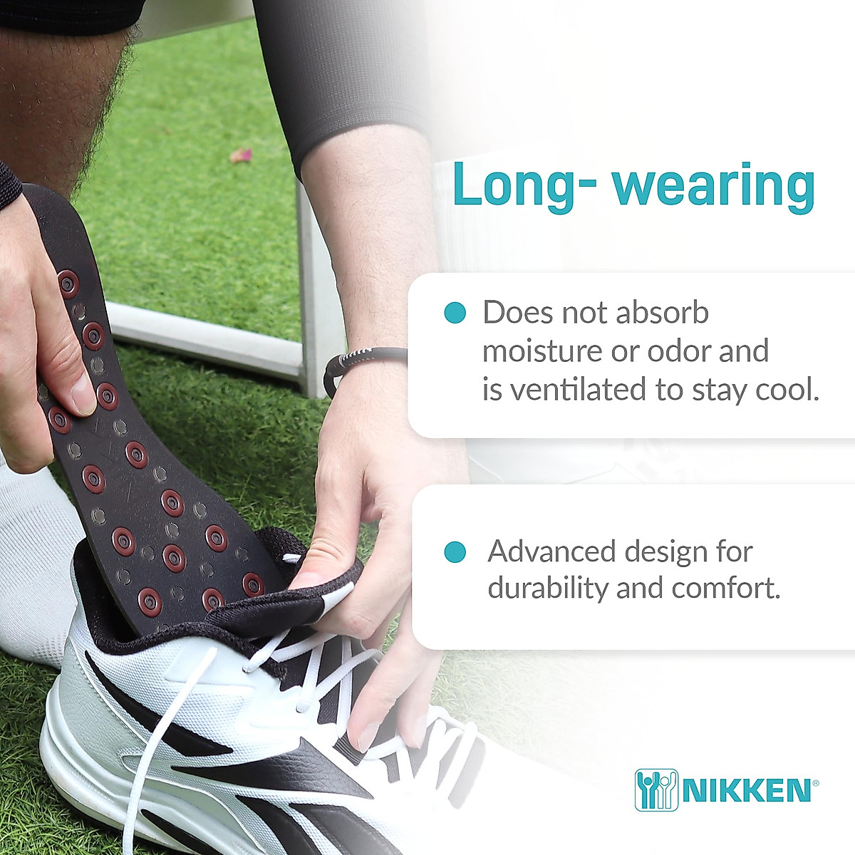 Nikken Kenko mStrides® Insoles 20201 Women Shoe Sizes 5 to 9 - Pair -Cut to Fit - Magnetic Technology