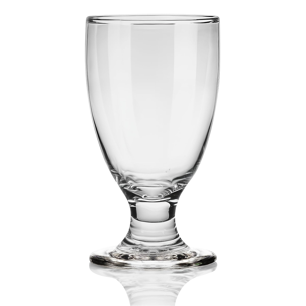 Burns Glass Goblet Wine Glasses Set of 4, 10 Oz Red & White Wine Goblets Water Glasses Short Stem, Crystal Stemmed Wine Glass Banquet Goblets, Juice Iced Tea Drinking Glass Cup for Party, Wedding