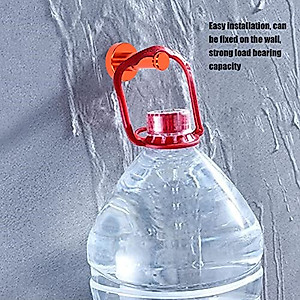 LIZEALUCKY Retro Bath Towel Hooks Aluminum Towel Hook Heavy Duty Wall Coat Hanger for Balcony Kitchen for Bathroom Kitchen Garage Hotel (Orange)