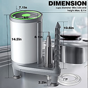 WantJoin Commercial Glass Polisher & Non-Electric Commercial Glass Washer