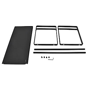 Kitchen Shelf, Large loadbearing Cabinet Shelf Stand Multifunction for Office Kitchen Bathroom 21 * 51cm Long Black Carbon Steel