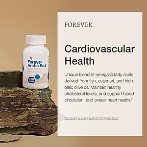 Forever Living - Arctic Sea Omega-3 - Supplement, EPA and DHA Fatty Acid Blend, Supports Heart, Brain, and Eye Health, Gluten-Free, 120 Softgels