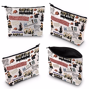XYANFA Walking-d Zombie TV Inspired Makeup Bag Zombie Daryl D Fan Gift TV Show Lover Zipper Pouch (EVERYTHING WE'VE DONE)