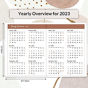 SKYDUE 2023 Monthly Planner, 11" x 8.5", 12 Months Calendar Planner from Jan. 2023 to Dec. 2023. Easily Organizes Your Tasks, Manage Your Agenda Effectively