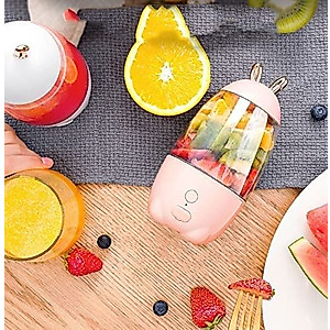 MXJCC Portable Blender, Smoothies Personal Blender Mini Shakes Juicer Cup USB Rechargeable (Color : Green)