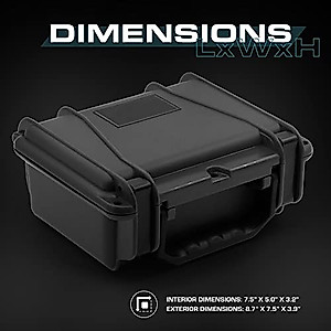 Seahorse 120 Heavy Duty Protective Dry Box Case With Accuform Foam - TSA Approved/Mil Spec / IP67 Waterproof/USA Made for Cameras, Action Cameras, Ammo, First Aid Kits