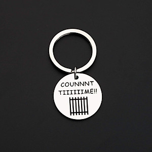 CHOORO Correctional Officer Gift Counting Time Keychain Prison Officer Gift Correctional Officer Jewelry Prison Guard Jewelry (Counting Time Keychain)