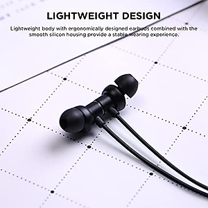 1MORE omthing Wireless Headphones, Bluetooth 5.0 Neckband Headphones,Earphones with Microphone for Sports, Premium Sound, 12H Playtime, Black